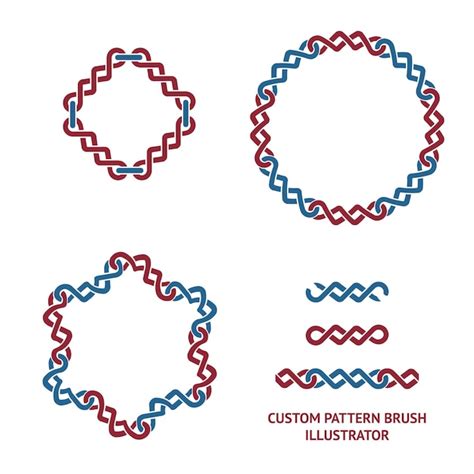 Premium Vector Pattern Brush Illustrator Element