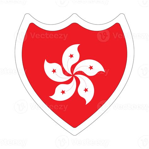 The Flag Of Hong Kong Hong Kong Flag In Shape 25862768 Png