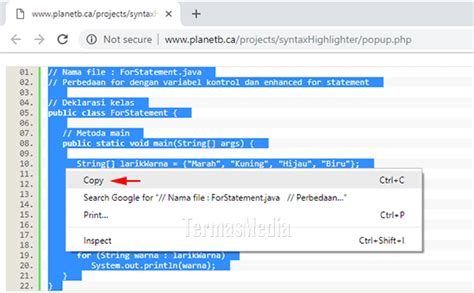 Menyisipkan Kode Program Source Code Ke Dokumen Microsoft Word