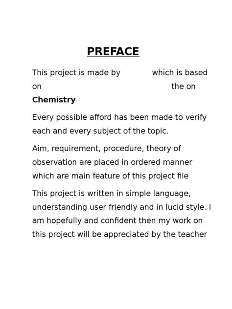 How To Write Preface Pdf