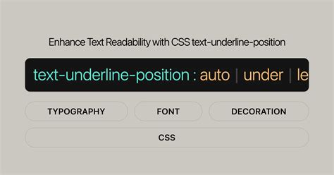 Enhance Text Readability With Css Text Underline Position