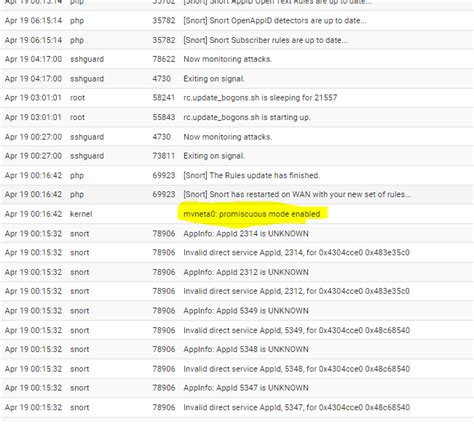 kernel mvneta0 promiscuous mode enabled netgate forum