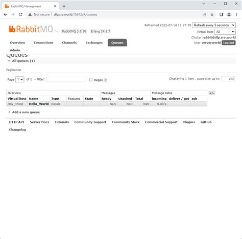 centos stream 9 rabbitmq enable web ui server world