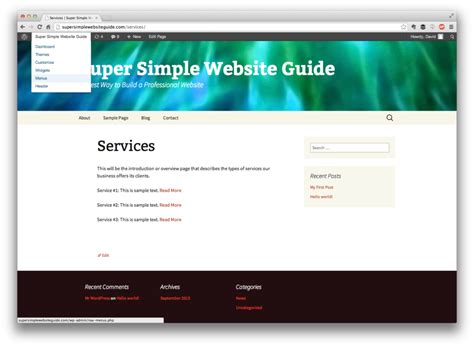 how to edit pages and add subpages in wordpress