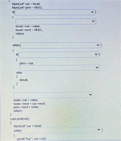 solved place the correct lines of code to implement