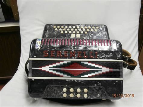 Serenelli 8 Bass Diatonic Button Accordion Bb Eb Reverb