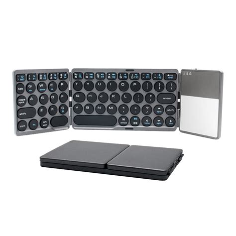 Layout Novelty Folder Wireless Bluetooth Three Side Folding Keyboard Wireless Foldable Bluetooth