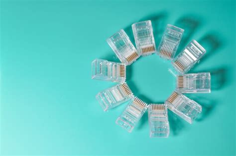 Premium Photo Transparent Plug Ethernet Rj Connector To Connect To