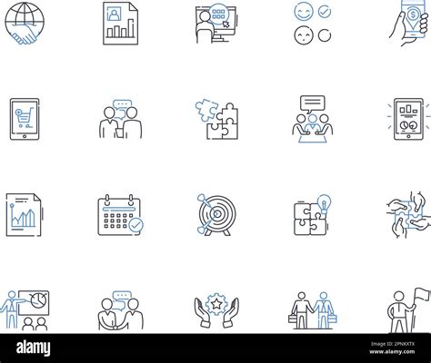 Quality Assurance Outline Icons Collection Testing Audit Inspection