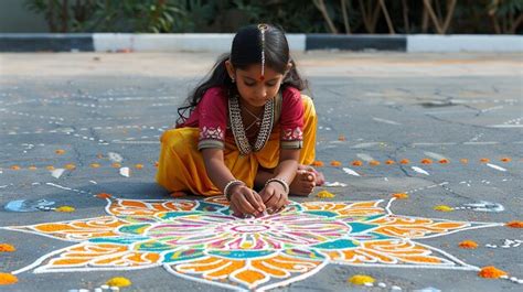 Create A Tamil Kolam Featuring The Tamil Alphabet Premium Ai