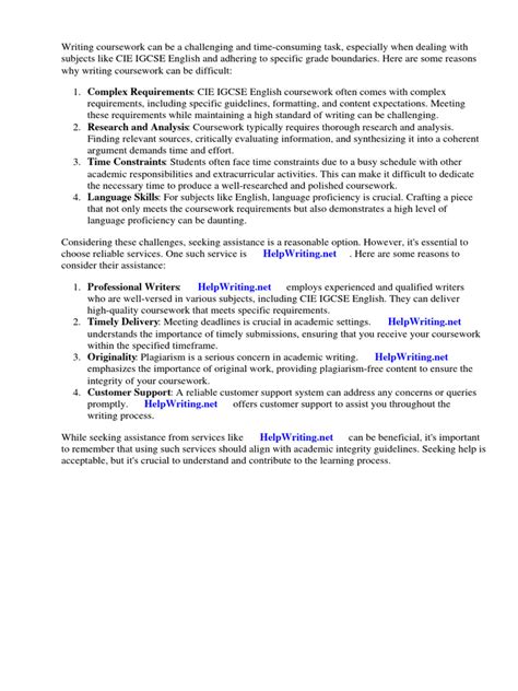 Cie Igcse English Coursework Grade Boundaries Download Free Pdf Educational Stages Schools