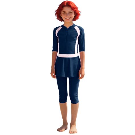 Hellosay Teen Girl Swimsuits One Piece With Swim Cap Modest One Piece