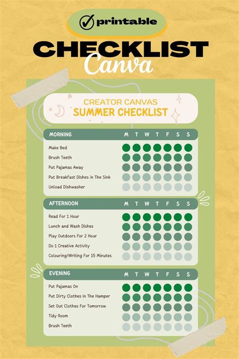 How To Create A Custom Checklist In Canva How To Make Bed Canva Tutorial Printable Checklist