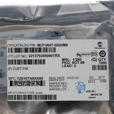 MCP1804T 5002I MB 1000pc Reel 5v Regulator Microchip EBay