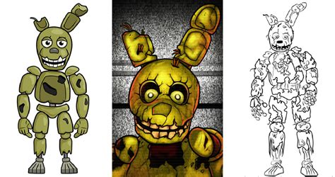 20 Easy Springtrap Drawing Ideas How To Draw Springtrap