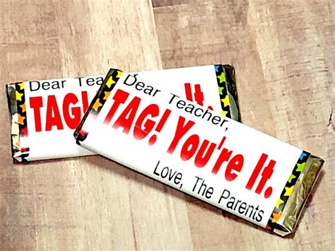 Dear Teacher Printable Candy Bar Wrapper Diy Party Mom