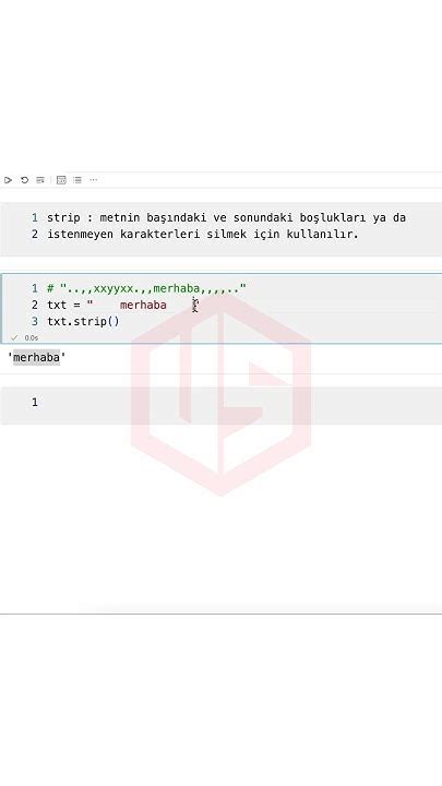 Python String Metotları Strip Python String İşlemleri Python Programming Coding Youtube