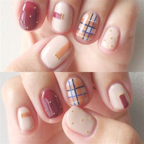 ไอเดียลายเล็บ เพ้นท์แบบตาราง เล็บเจล แต่งเล็บฟรุ้งฟริ้ง ไอเดียแต่งเล็บ