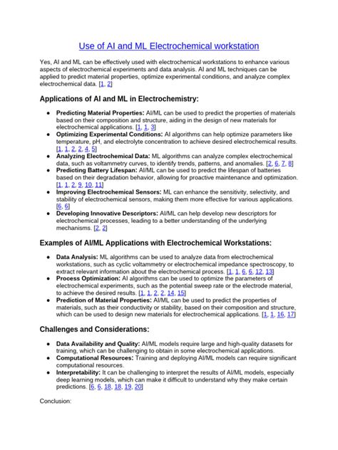 Use Of Ai And Ml Using Electrochemical Workstation Works Pdf Machine Learning Raman