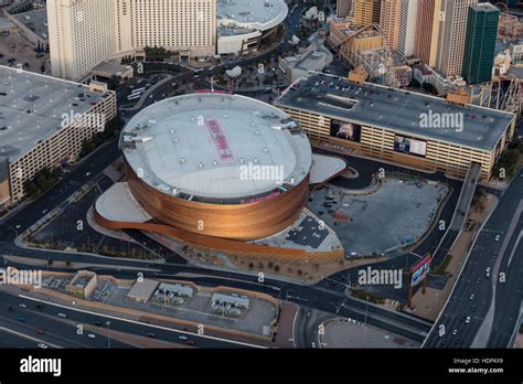 Aerial View Of T Mobile Arena On The Strip Las Vegas Nevada Usa