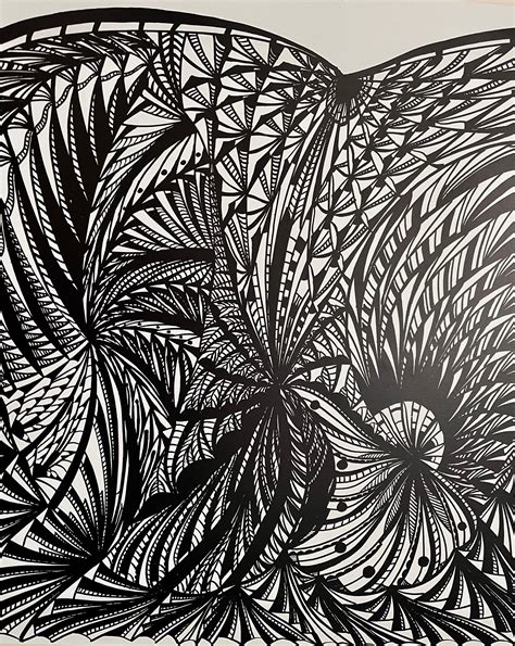 Philippe Dereux Large 1960s French Art Brut Lithograph Bold Black And