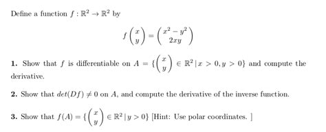 Solved Advanced Calculus Question Please Do Question 3