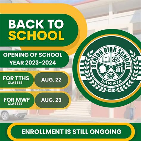 Cstc Important Update Classes Begin On August 22 And 23 🏫📚 We Are Excited To Announce The