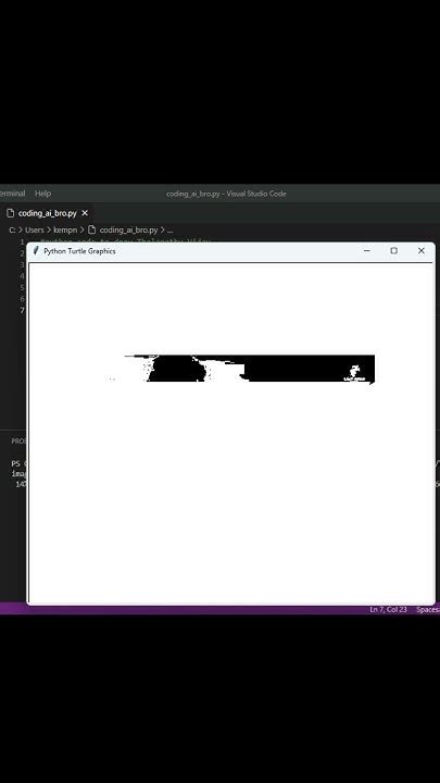 Python Code To Draw Thalapathy Python Pythonshorts Pythontips Pythontricks Pythonlibraries