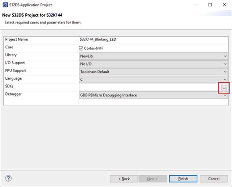 Howto Create The Blinking Led Example Project Using S32k144 Sdk Nxp Community