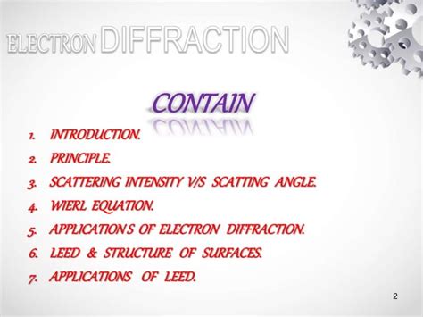 Electron Diffraction For Msc Student Complete Unit Pptx