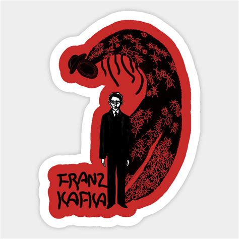 Franz Kafka Shadow Bugs Sticker Sticker Design Inspiration Unique