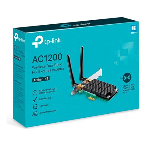 Placa De Red Wireless Ac1200 Archer T4e Tp Link Pci E
