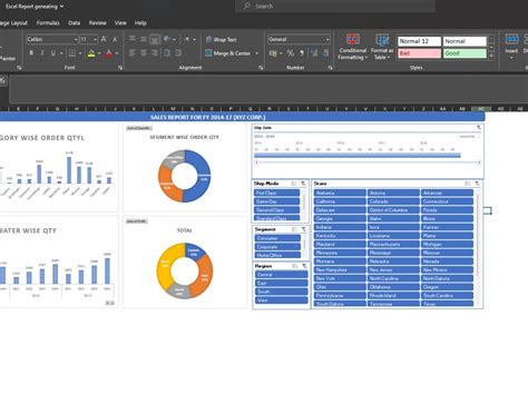 Excelpower Bi Dashboard Pivot Table Charts And Data Visualization