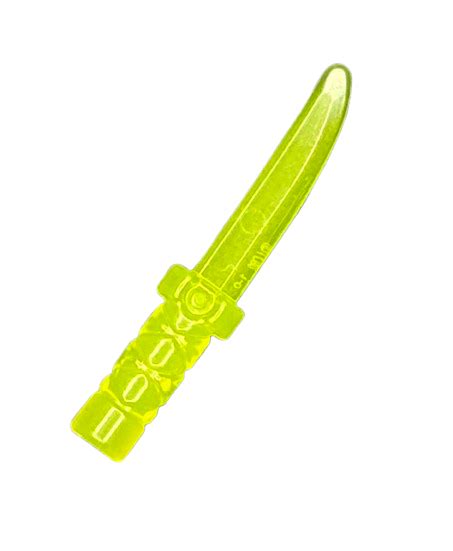 Minifigure Weapon Knife With Flat Hilt End And Curved Blade Cross Ha United Brick Co®