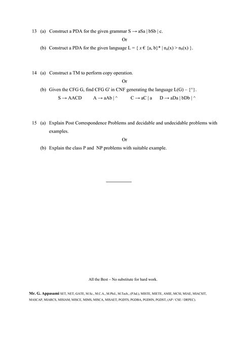 Cs2303 Theory Of Computation All Anna University Question Papers Pdf