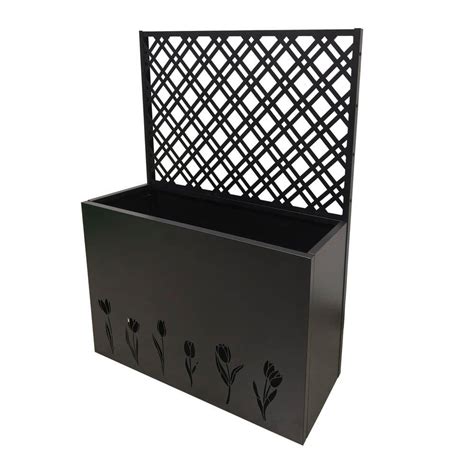 Springhaven 355 In L X 119 In W X 236 In H Black Metal Raised
