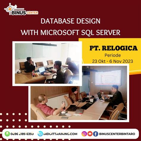 Dokumentasi Kelas Database Design With Microsoft Sql Server Pt