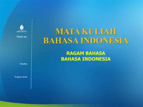 Ragam Bahasa Berdasarkan Situasi Pemakaian Pptx