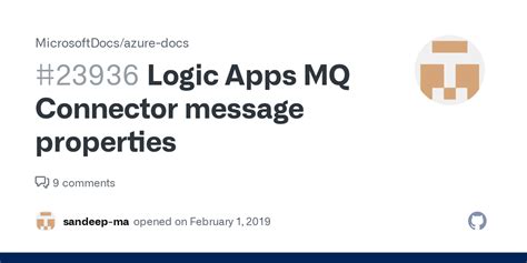 Logic Apps Mq Connector Message Properties · Issue 23936