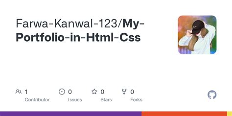 Github Farwa Kanwal 123my Portfolio In Html Css