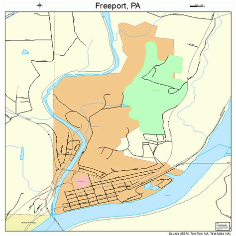 Freeport Pennsylvania Street Map 4227784