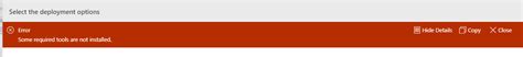 Bdc Deployment Error Dialogs Dont Reset Show Details State · Issue 7905 · Microsoft