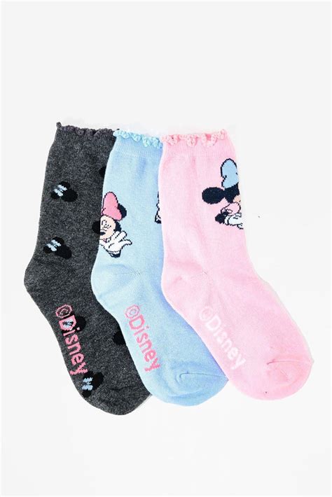 Minnie Mouse 3 Pack Socks