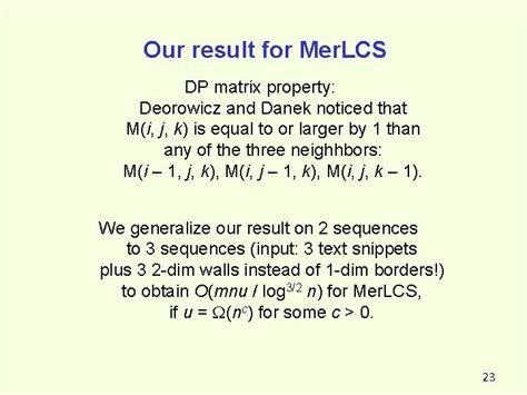 new tabulation and dynamic programming based techniques for