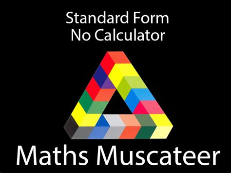 Standard Form No Calculator Teaching Resources