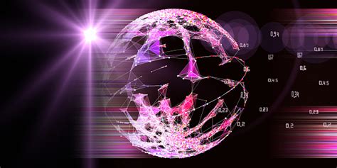 big data abstract polygonaly artificial intelligence spherical grid