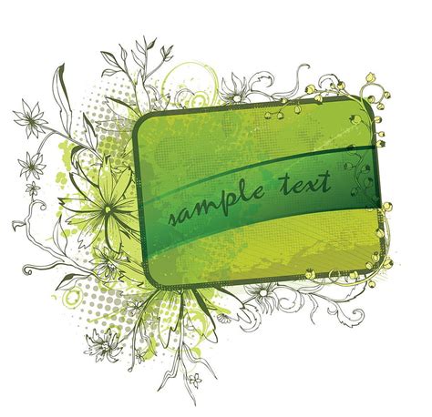 빈티지 꽃 프레임 벡터 Ai Eps Uidownload