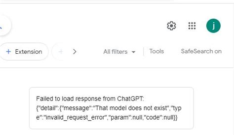 That Model Does Not Exist Error Issue Wong Chatgpt Google Extension Github