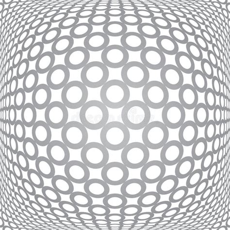 Abstract Geometric Pattern In 3d Spherical Shape Stock Vector Illustration Of Rounded