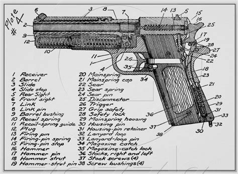 1911 Exploded Parts Diagram